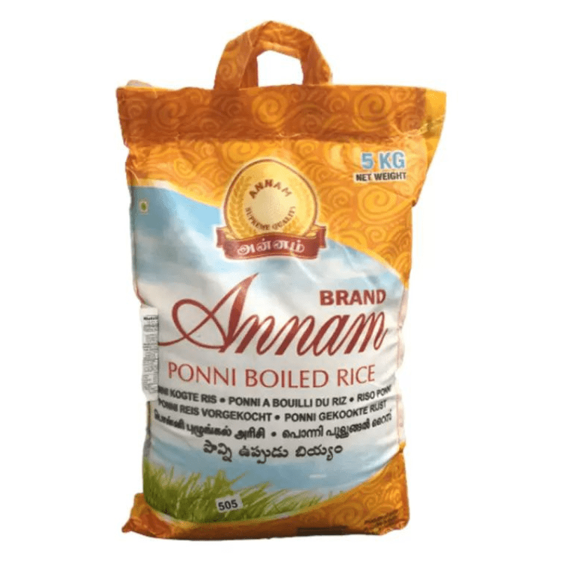 Annam Ponni Boiled Rice 1kg – Indira Foods