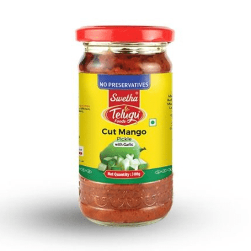 Telugu Cut Mango pickle 300g – Indira Foods