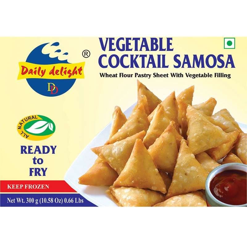 Daily Delight Cocktail Samosa 300g (Frozen) – Indira Foods
