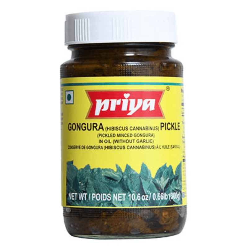 Priya Gongura / Roselle pickle (With out Garlic) 300g – Indira Foods