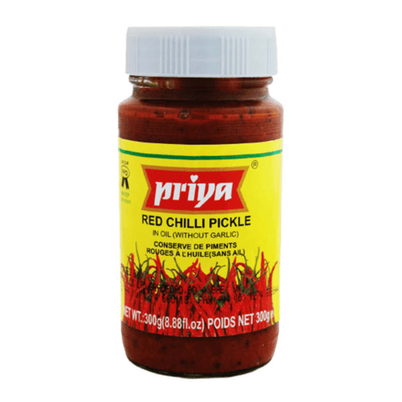 Priya Red Chilli Pickle (Without Garlic) 300g – Indira Foods
