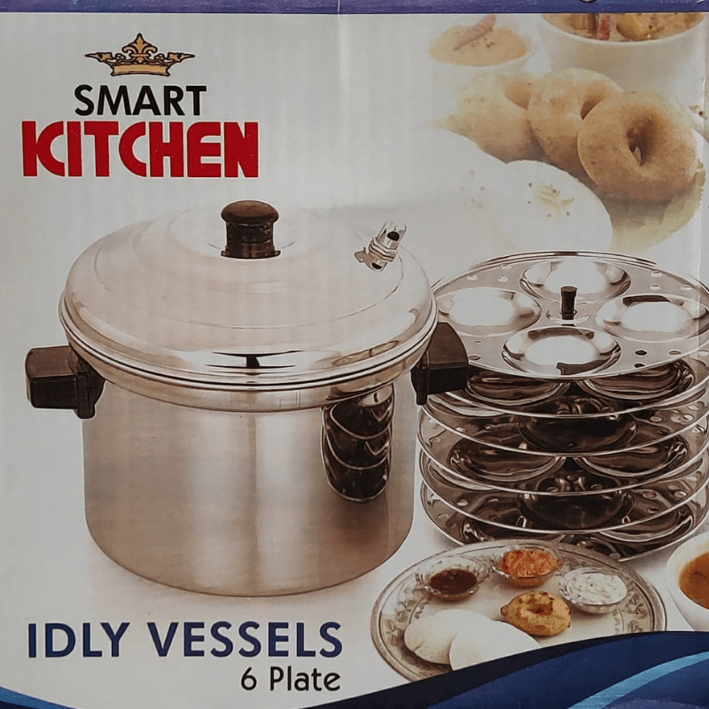 Anmol Idly Pot / Cooker- 6 Plates – Indira Foods