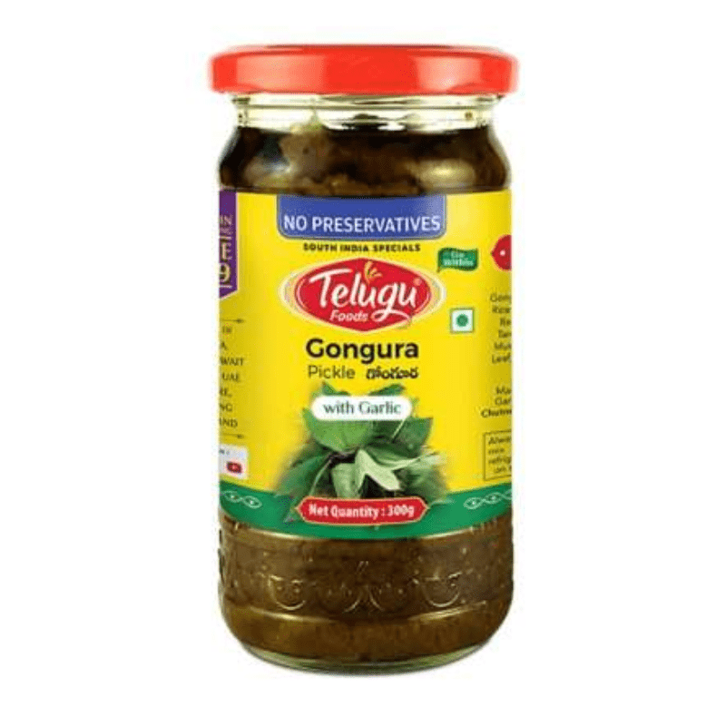Telugu Gongura pickle(With Garlic) 300g – Indira Foods