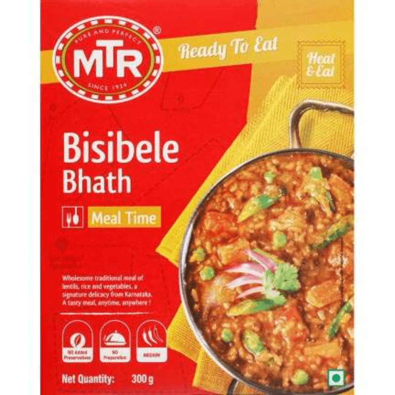 MTR RTE Bisibele Bhath 300g – Indira Foods