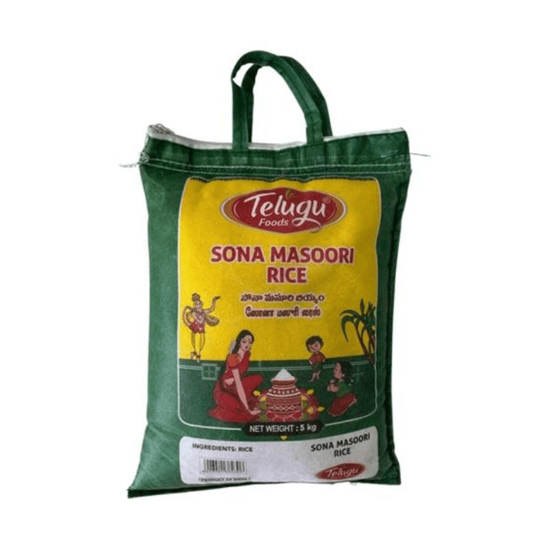Telugu Sona Masoori Rice 4.5kg – Indira Foods
