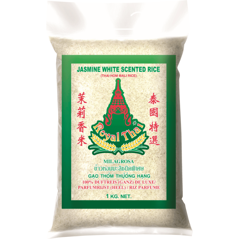ROYAL THAI Jasmine white scented Long grain Rice 1kg – Indira Indian Foods