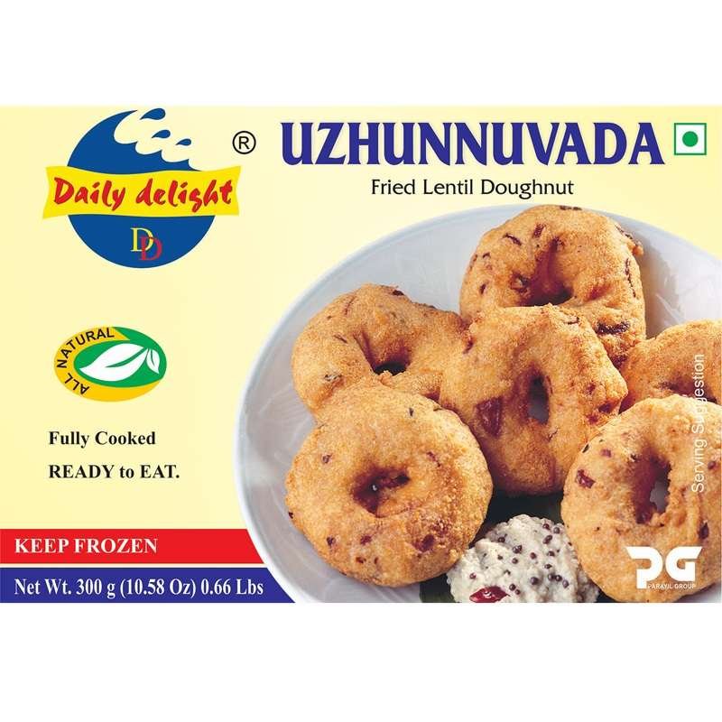 Daily Delight Uzhunnu Vada 300g (Frozen) – Indira Foods