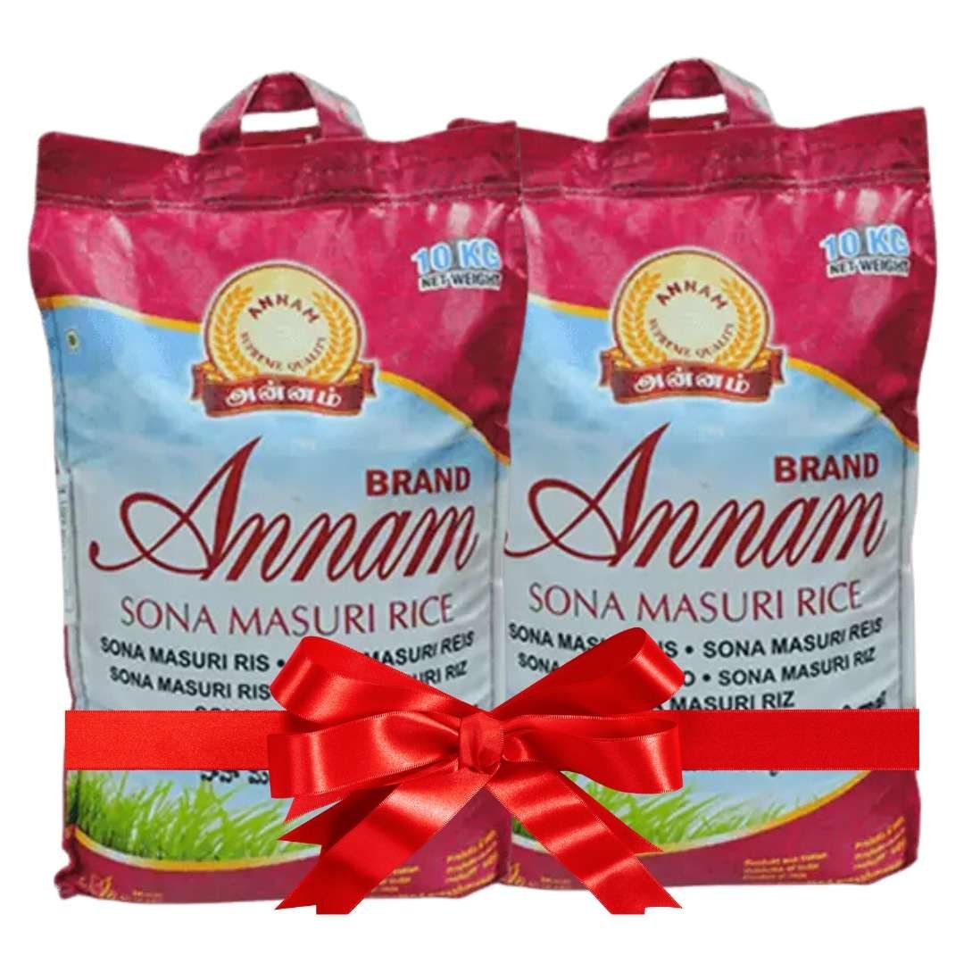 Annam Sonamasoori Rice 20kg (2 Twin bags x10kg) – Indira Foods